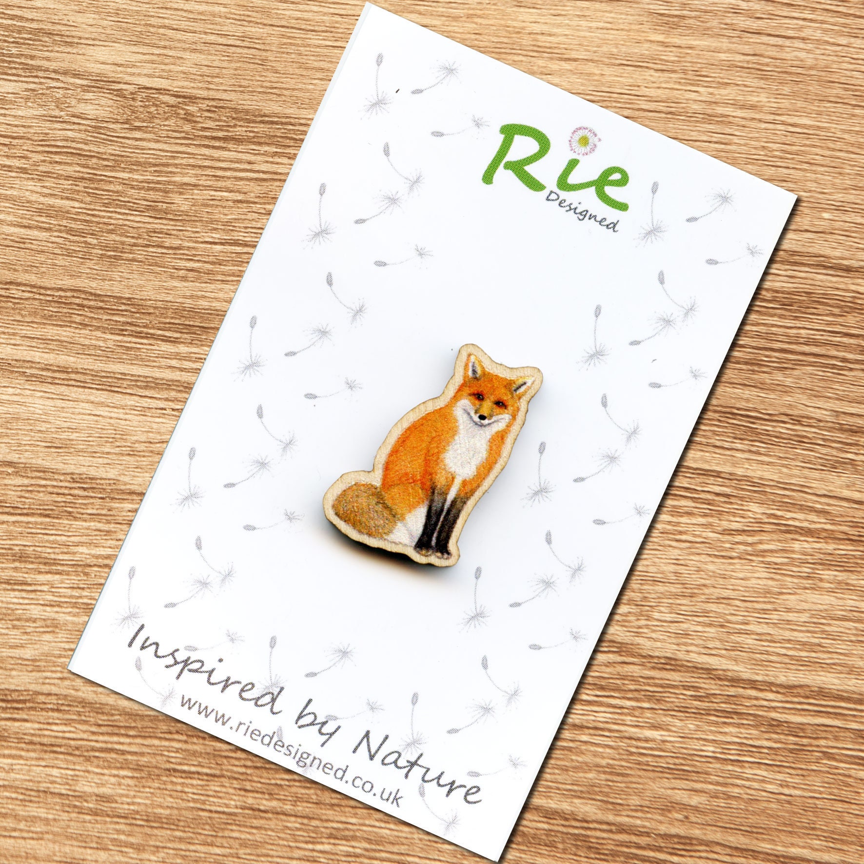 Fox Brooch Wooden Standing Red Fox Badge Woodland Animal Pin - Etsy UK