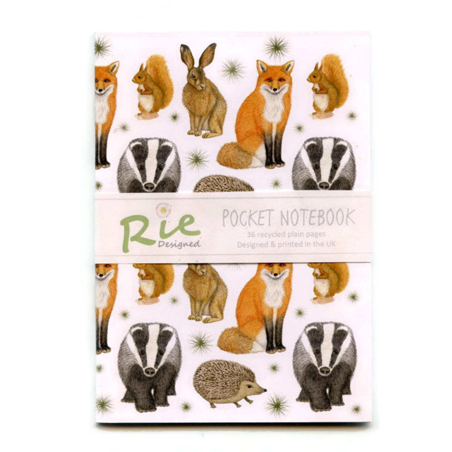 Wild Animals Notebook A6 Recycled Plain Paper Journal Jotter | Etsy