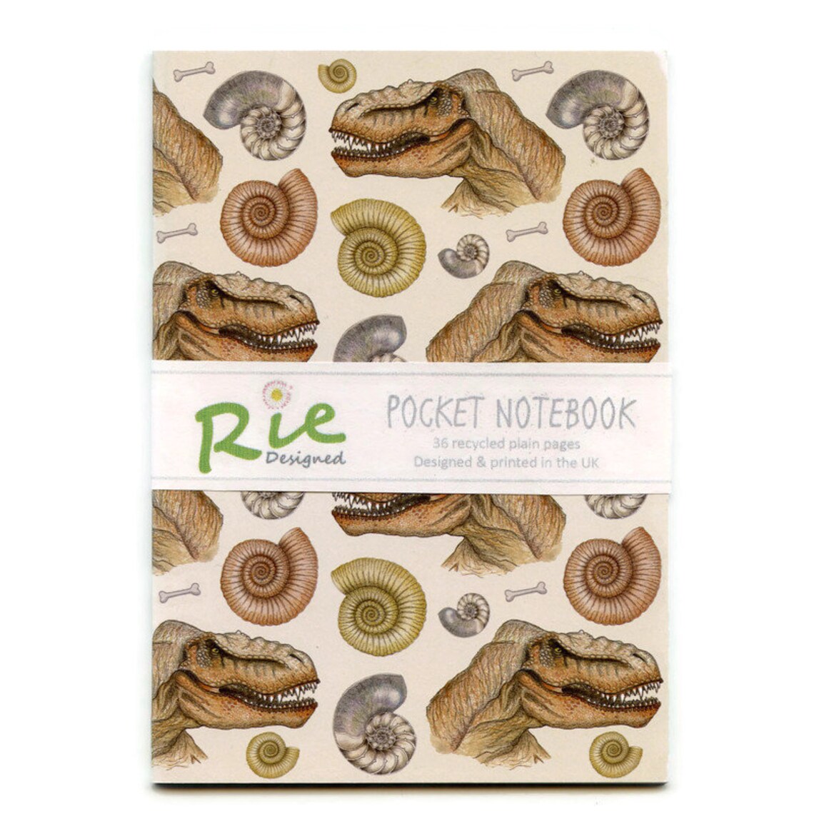 Dinosaur Notebook A6 Recycled Plain Paper Journal Jotter - Etsy UK