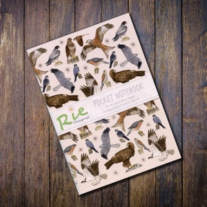 Garden Bird Notebook A6 Recycled Plain Paper Journal Jotter Notebook ...