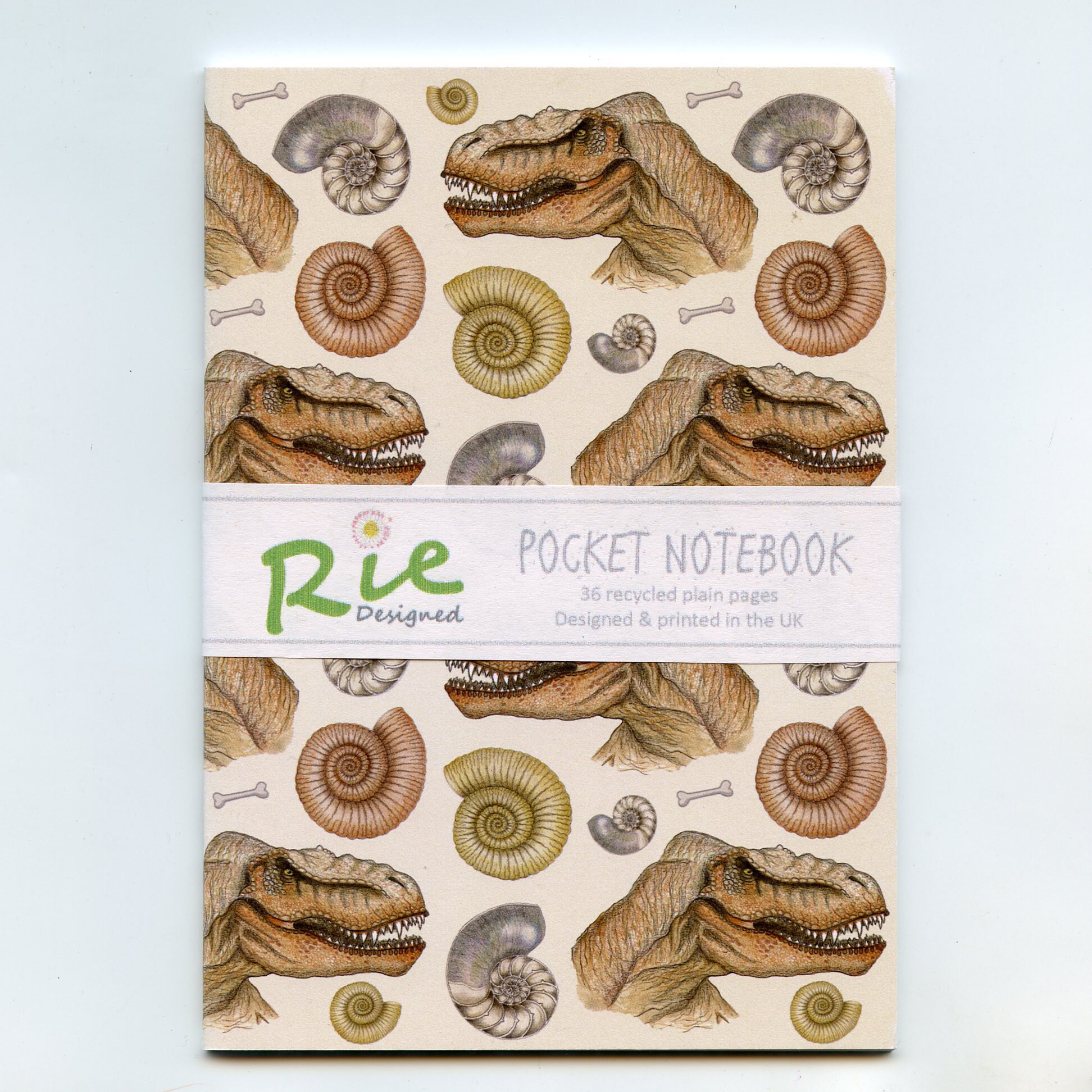 Dinosaur Notebook A6 Recycled Plain Paper Journal Jotter - Etsy UK