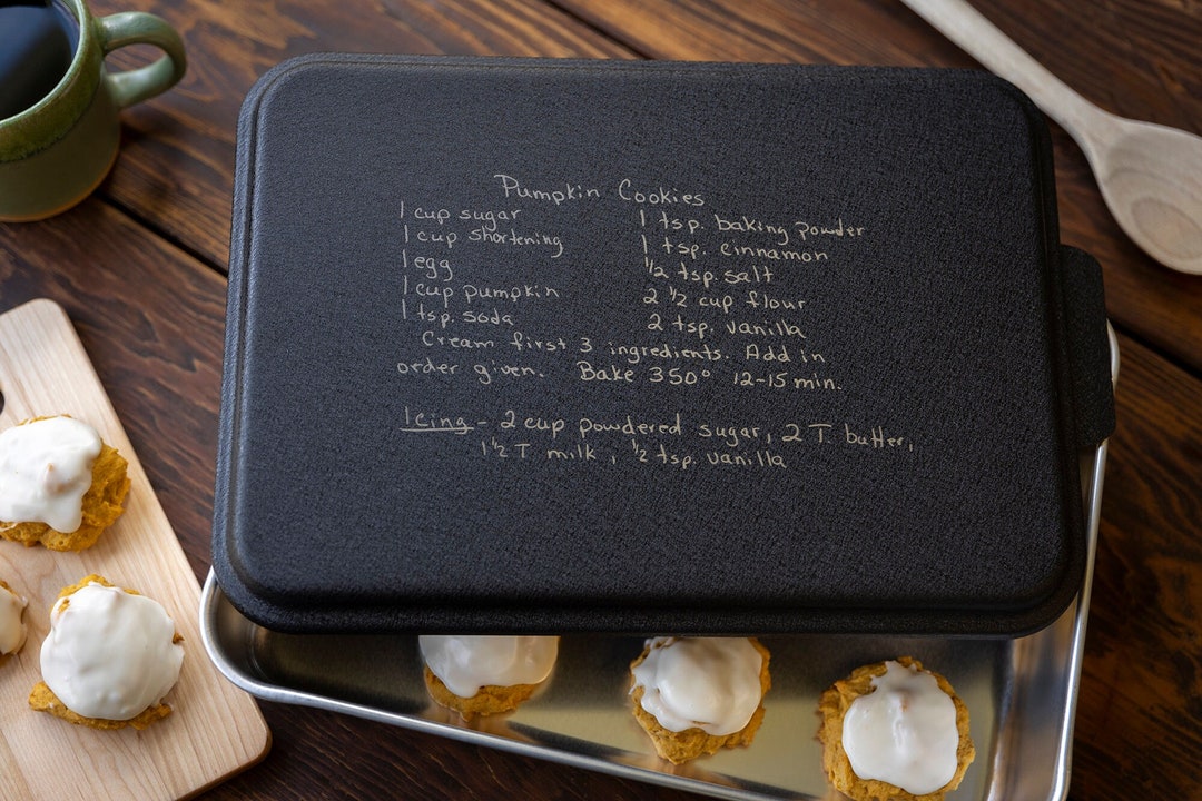 Handwritten Recipe Cake Pan: Personalized Engraved Baking Dish - Etsy