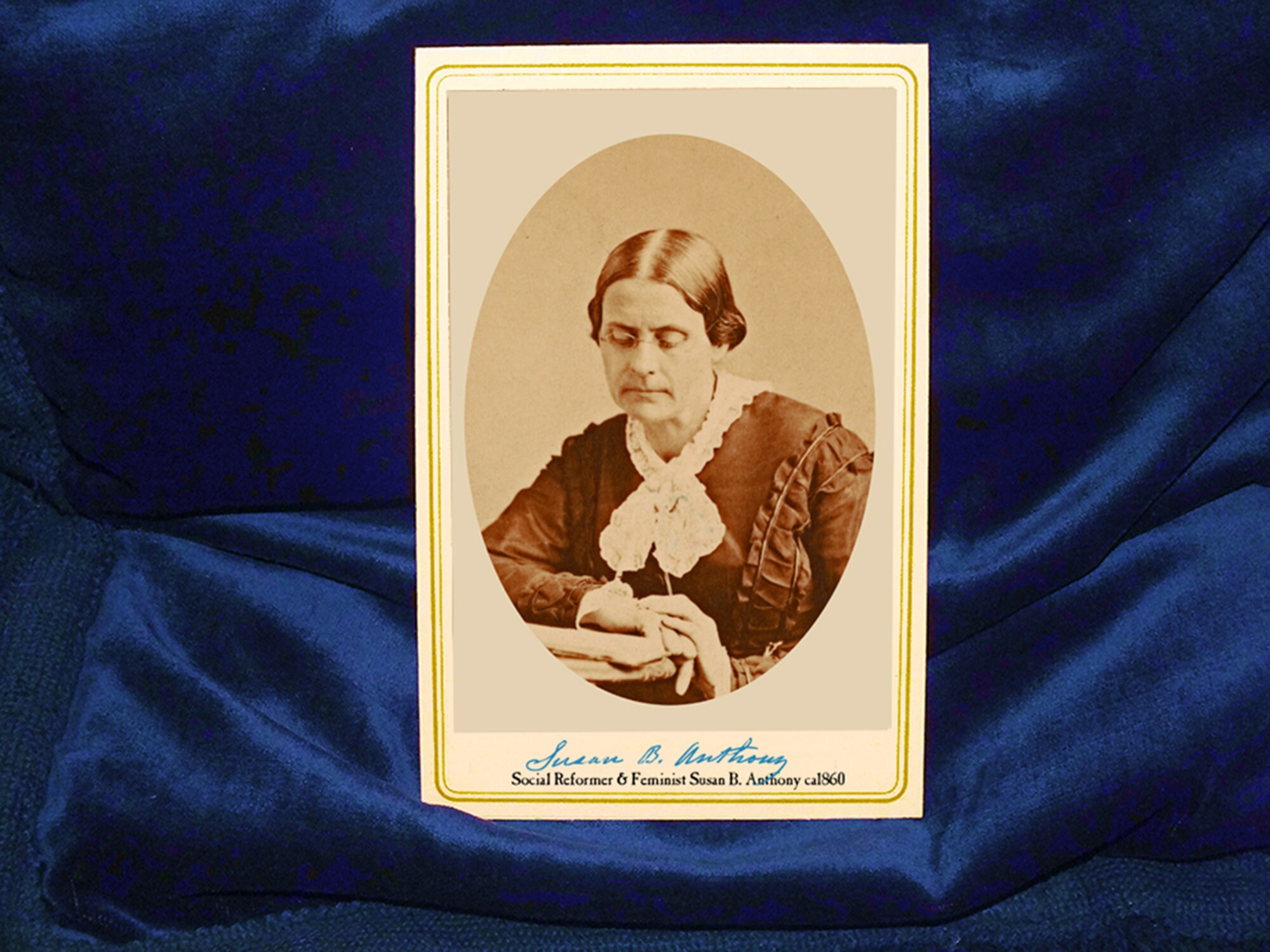 SUSAN B. ANTHONY Cabinet Card Photo Feminist Reformer Photograph ...