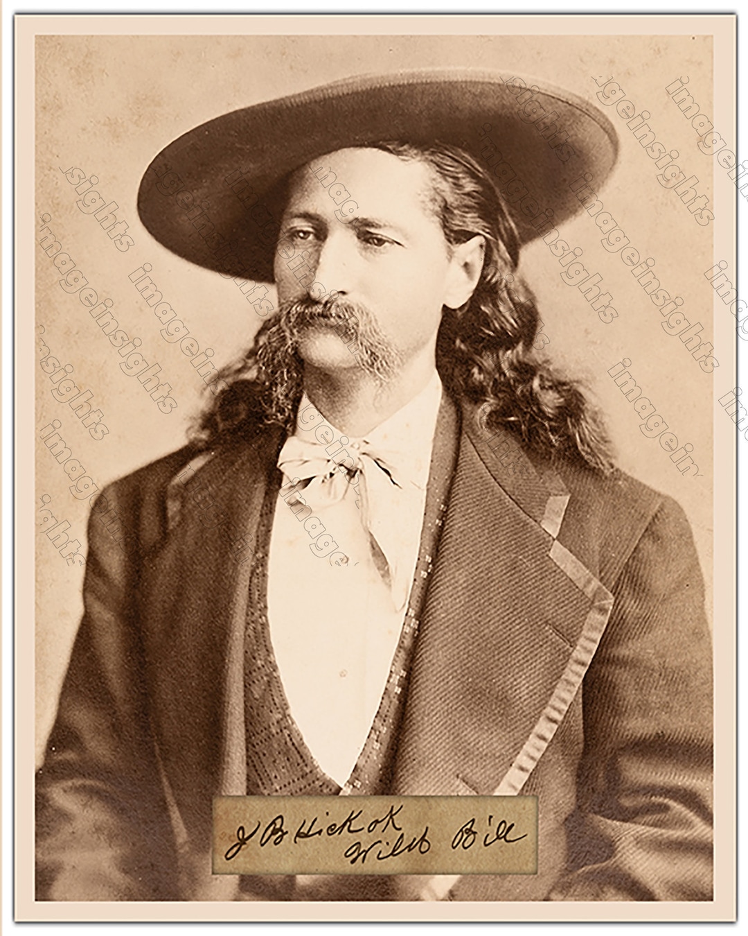 WILD BILL HICKOK Old West Legend Unique Photo Restoration 8" X 10 ...