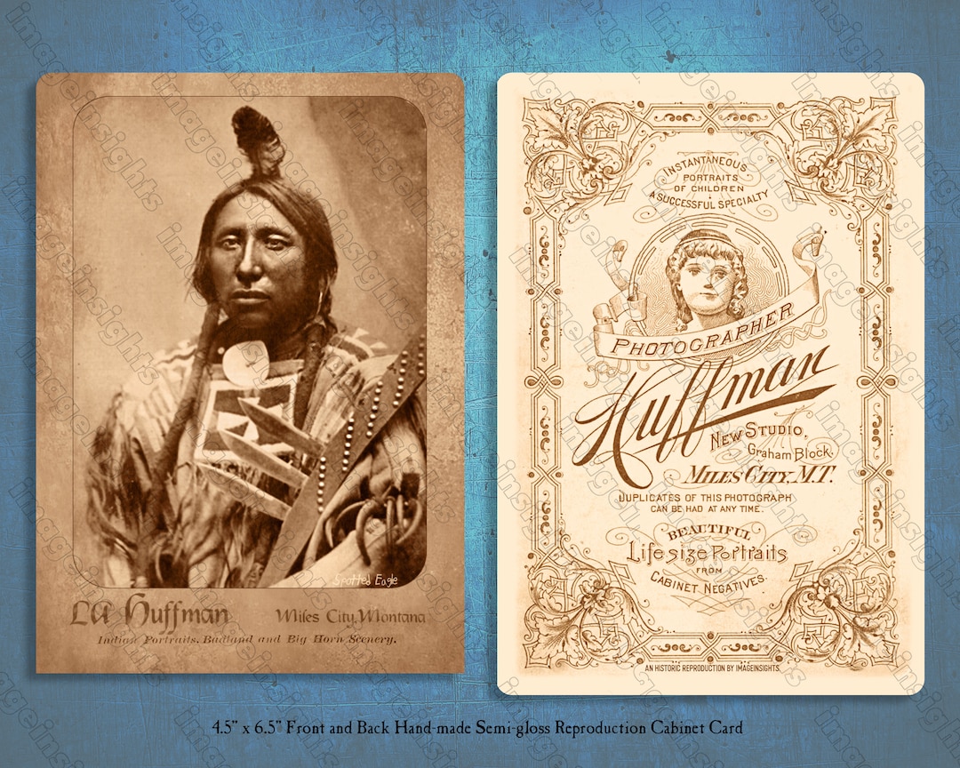 Indigenous People - FA HUFFMAN "spotted Eagle" Native American Historic ...