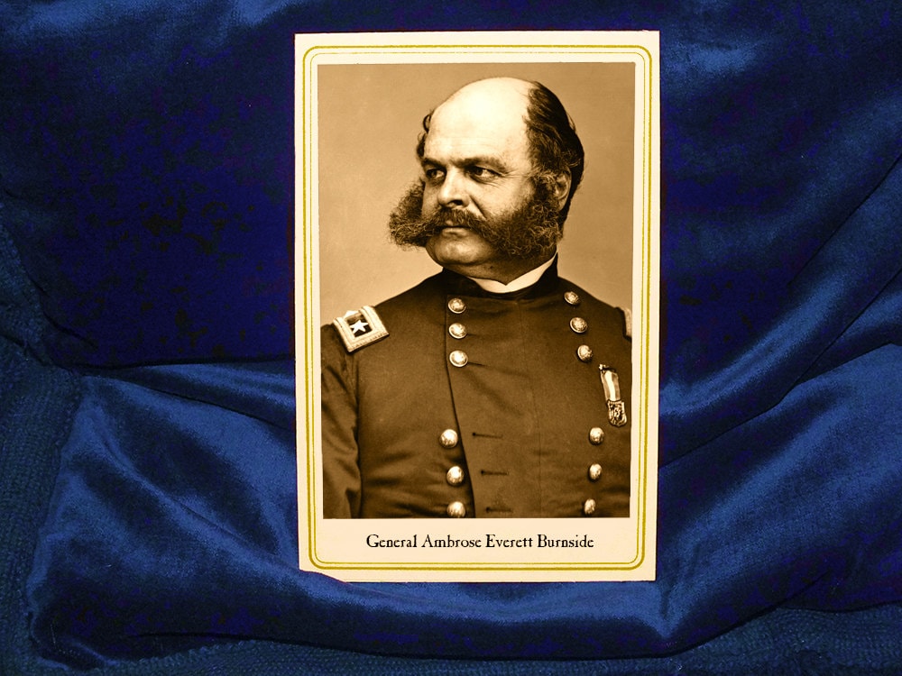 Ambrose Burnside Civil War Union General Cabinet Card Photograph ...