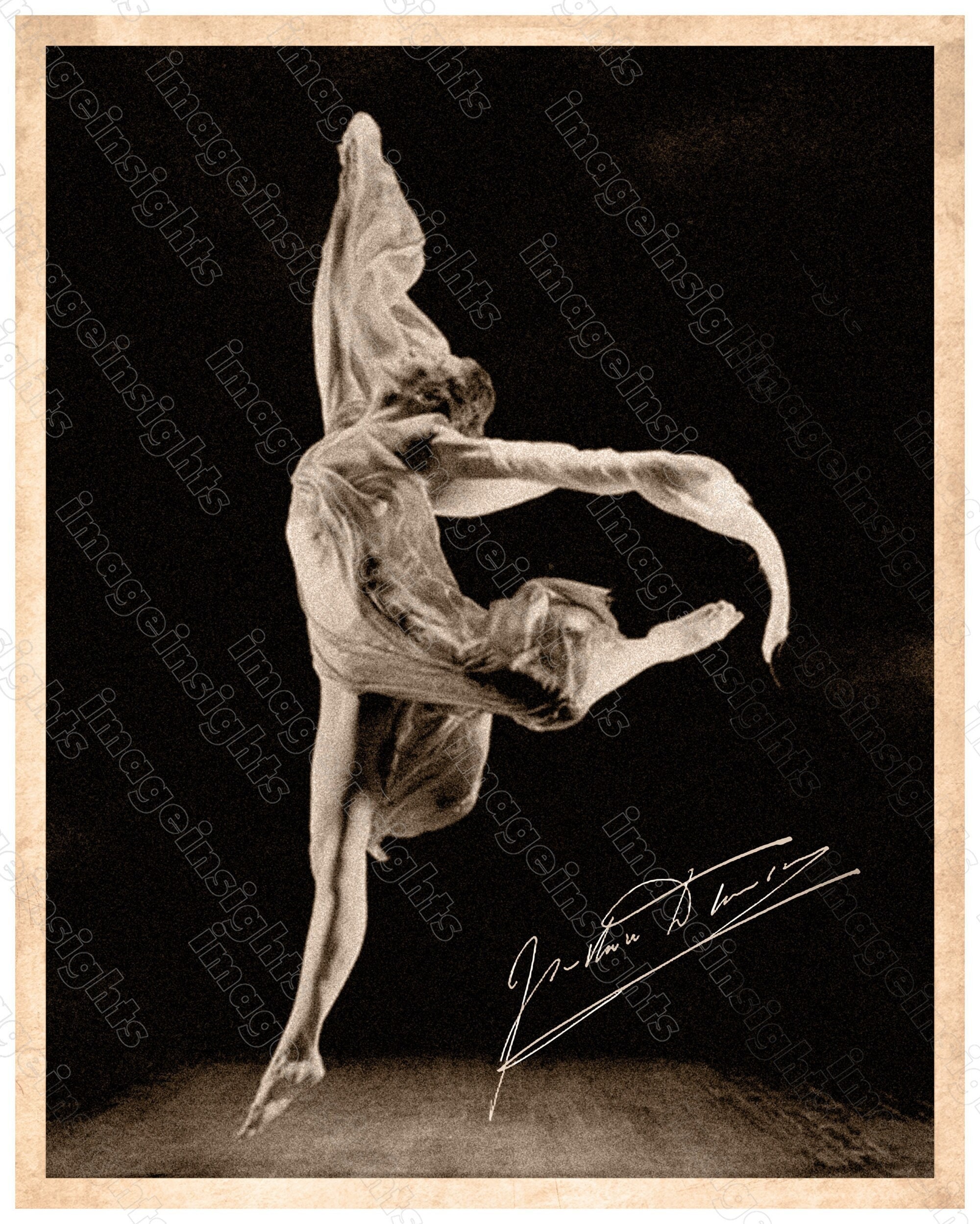 ISADORA DUNCAN Dance Legend Tragic Ending 8 X 10 Restored Photograph ...