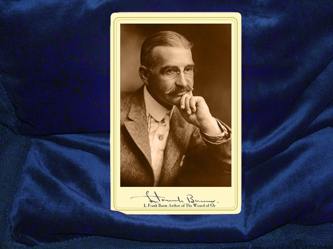 L FRANK BAUM Writer of the Wizard of Oz Cabinet Card Photograph - Etsy