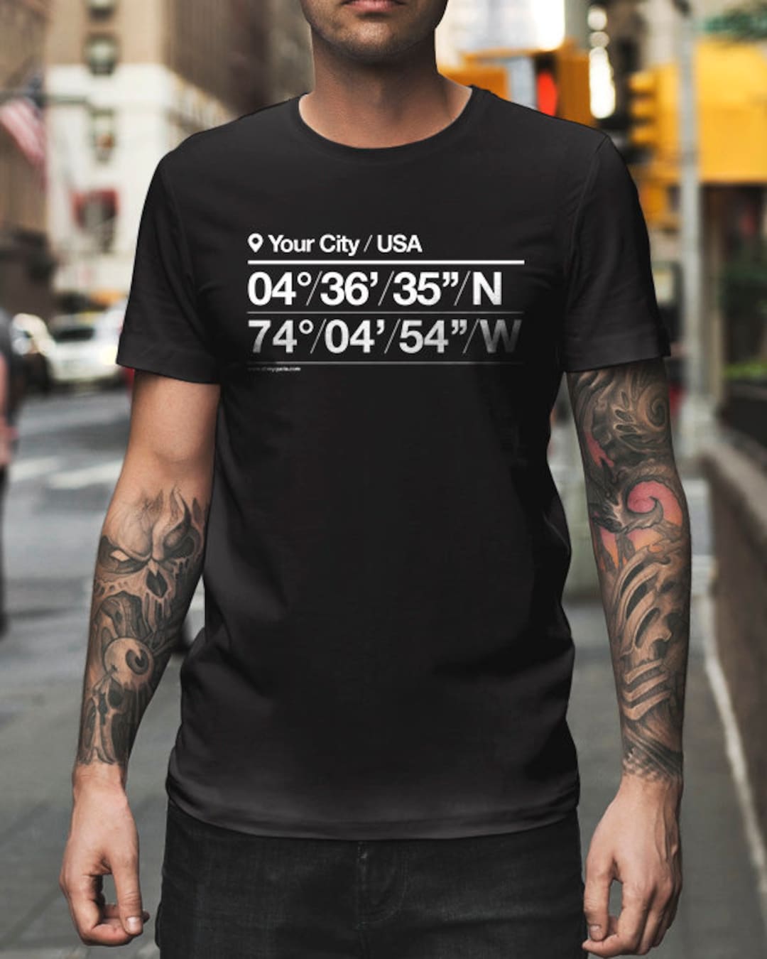 Personaliza Tu Ciudad Camiseta Your City Graphic Designer Minimal ...