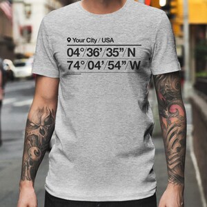 Personaliza Tu Ciudad Camiseta Your City Graphic Designer Minimal ...