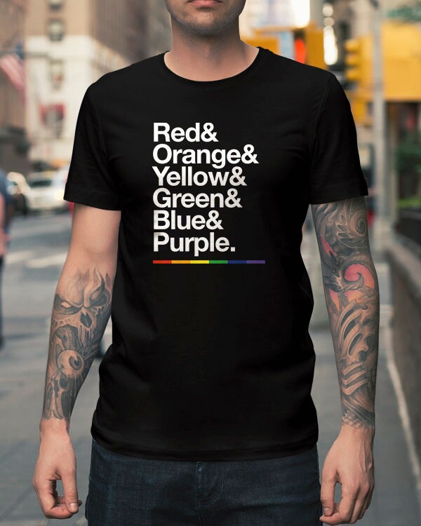 T Shirt T-Shirt LGBTI Gay Lesbian Homosexuality Pride orgullo helvetica ...