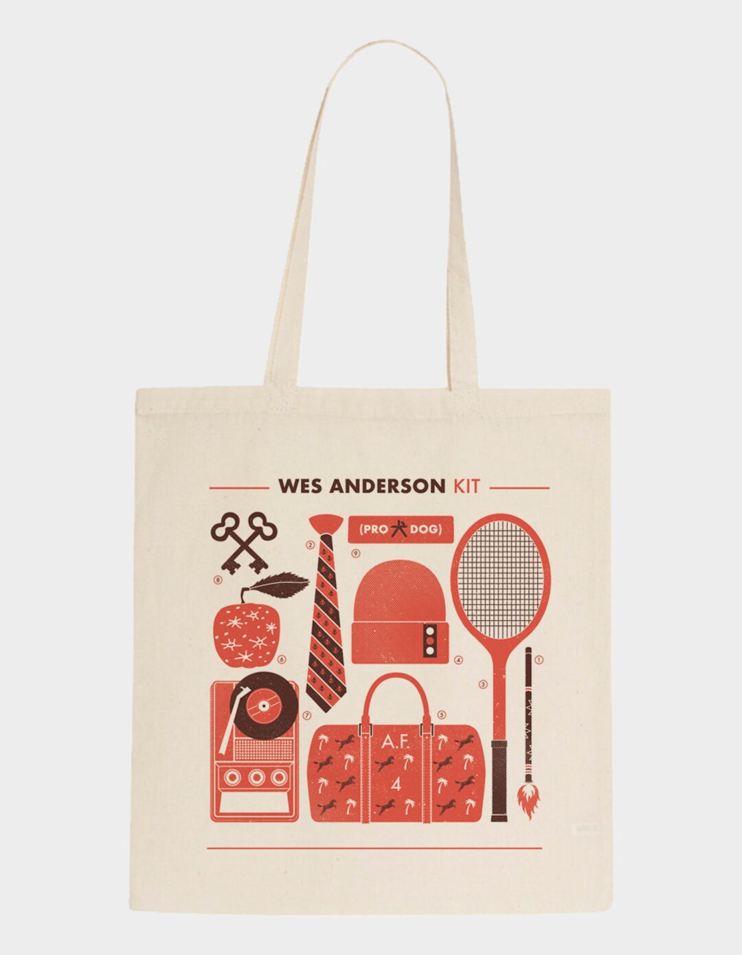 Wes Anderson Fan Art Tribute Tote Bag Totebag Cotton Bag Isle of Dogs ...