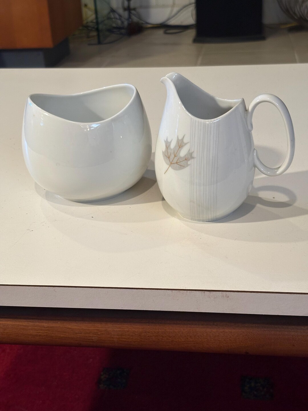 Porcelain Cream Pitcher and Sugar Bowl, Raymond Lowey Design for ...