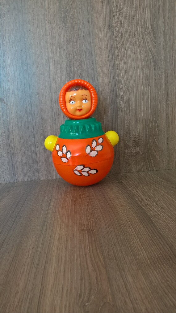 Damaged Russian roly poly doll Nevalyashka Ding doll | Etsy