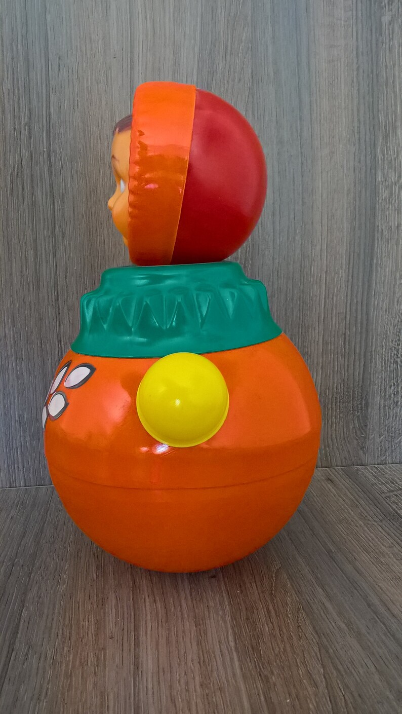 Damaged Russian roly poly doll Nevalyashka Ding doll | Etsy