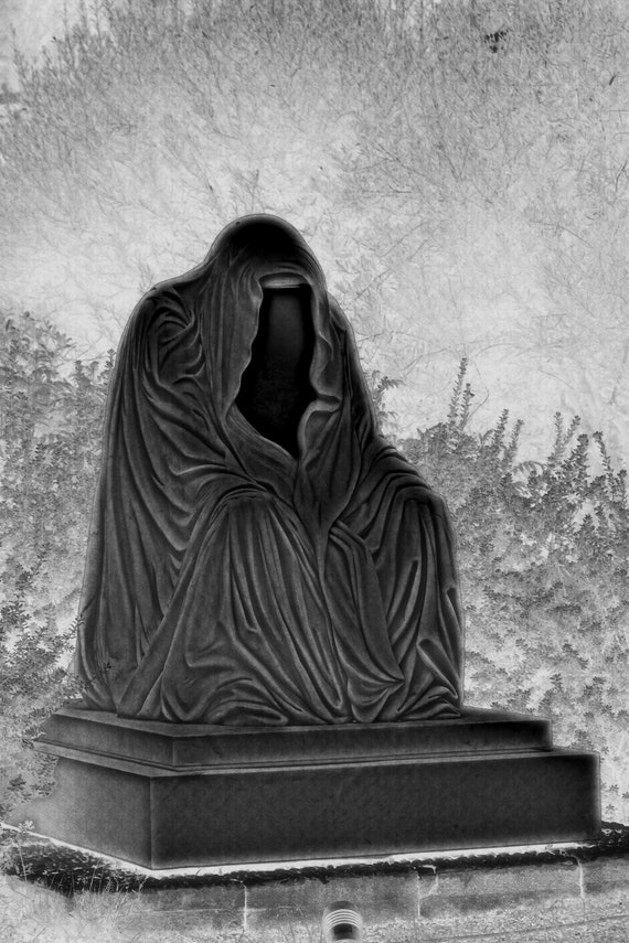 Grim Reaper Cemetery Statue