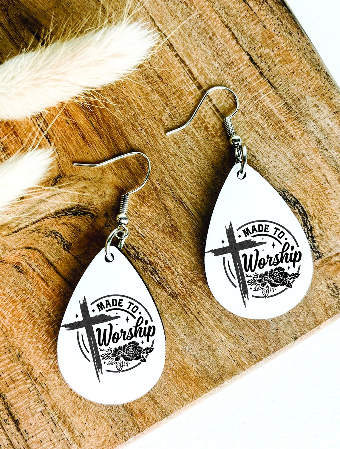 Made to Worship Earrings, Religious Earrings, Church, Christian Gifts ...