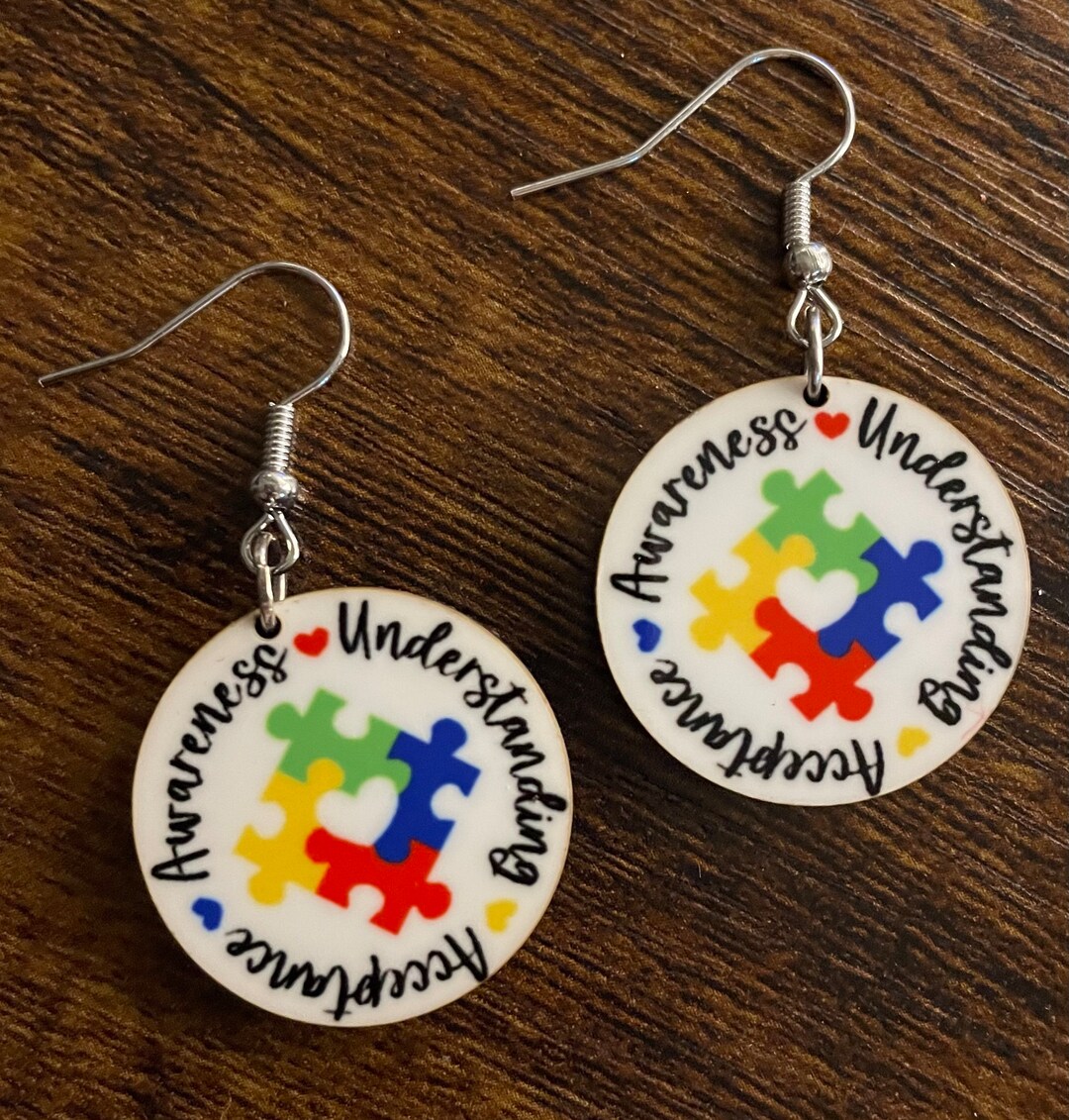 Autism Awareness Earrings, Autism Awareness, Autism Jewelry, Autism ...