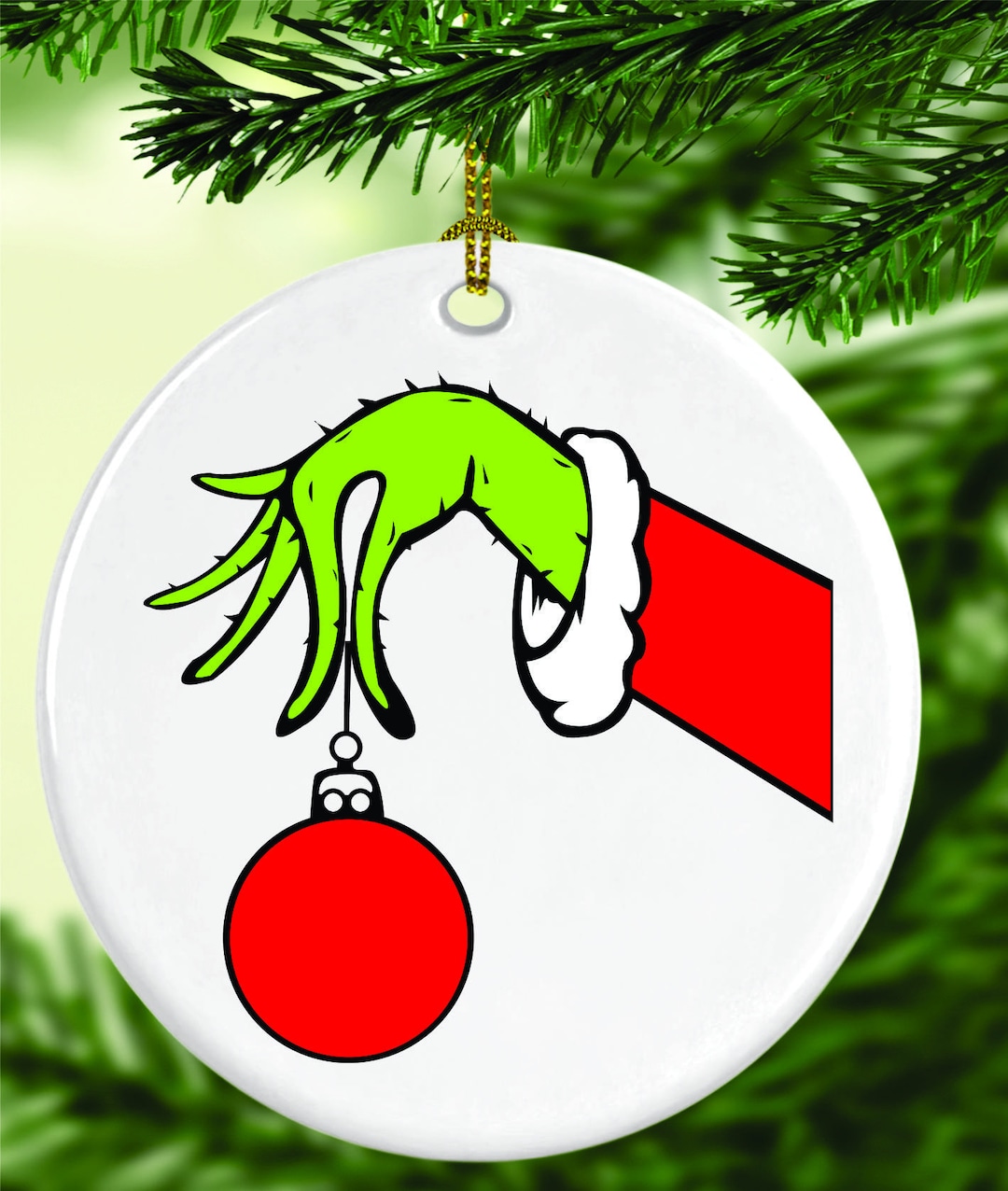 Grinch Hand Ornament, the Grinch, Grinch Christmas, Christmas Ornaments ...