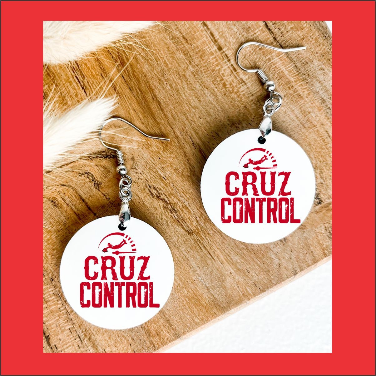 Cruz Control Cincinnati Baseball Earrings Cincinnati Reds - Etsy
