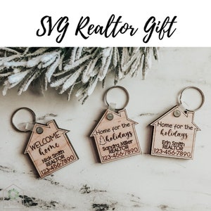 SVG Realtor Keychain Bundle SVG Welcome Home Keychain SVG - Etsy