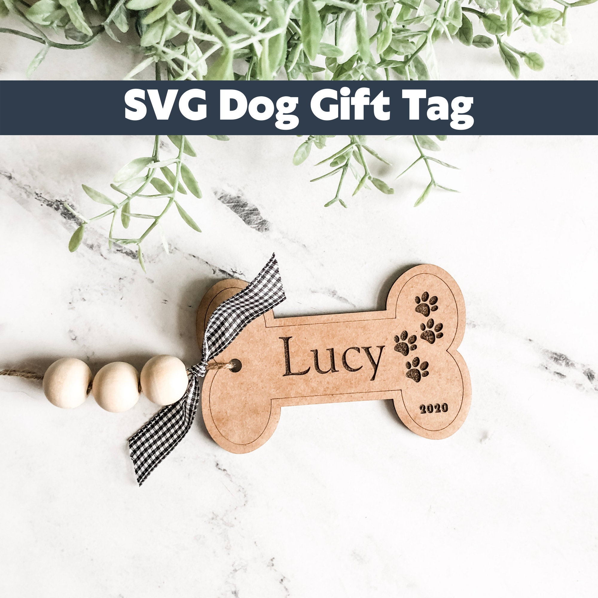 SVG Dog Gift Tag SVG Dog Christmas Ornament Svg Puppy | Etsy