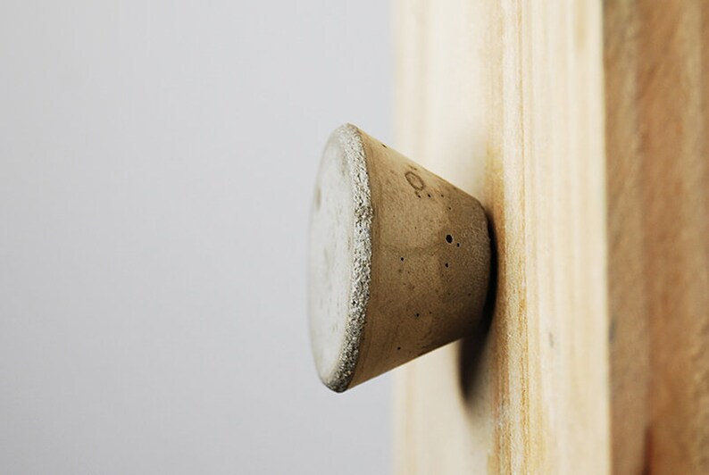 Large Cone Concrete Wall Hook | Coat Hook | Towel Hook | Outdoor Hook ...