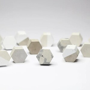 Hexagon Knobs | Concrete Knobs | Bouton De Meuble | Hexagon Knob | Hexagonal Knobs | Honeycomb ...