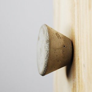 Large Cone Concrete Cabinet Knob | Drawer Pull | Cabinet Knobs | Concrete Knobs | Outdoor Knob ...