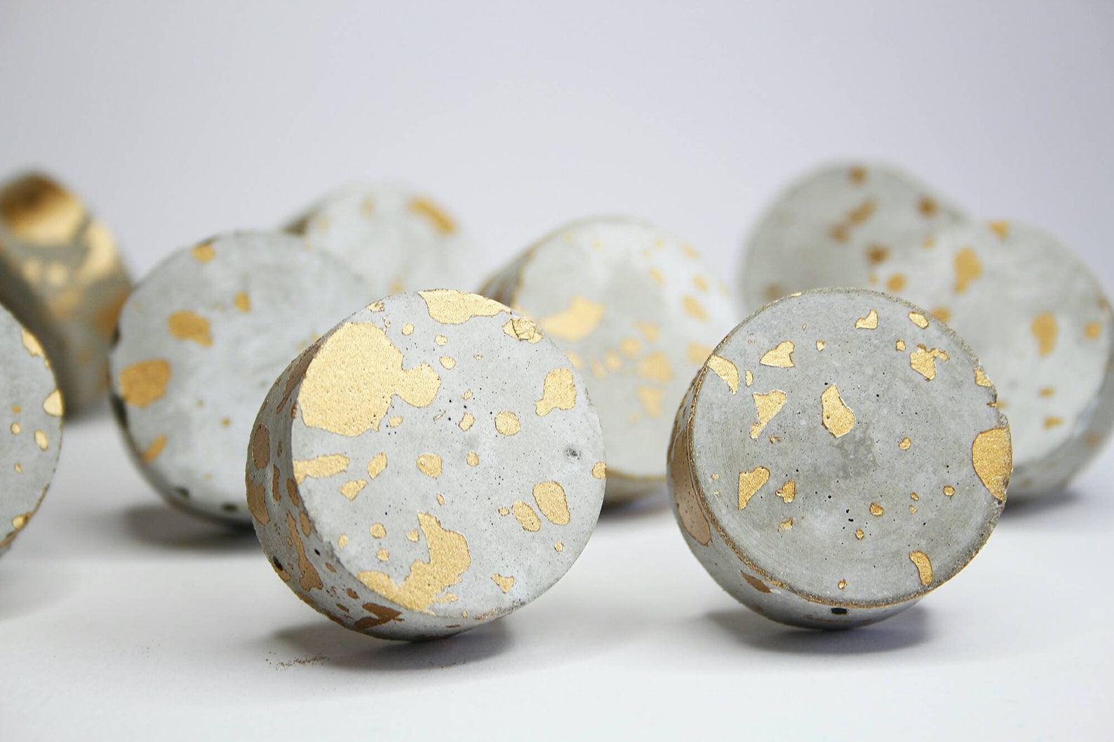 Concrete and Gold Wall Hook | Gold Hooks | Duck Egg | Gold Wall Hooks ...