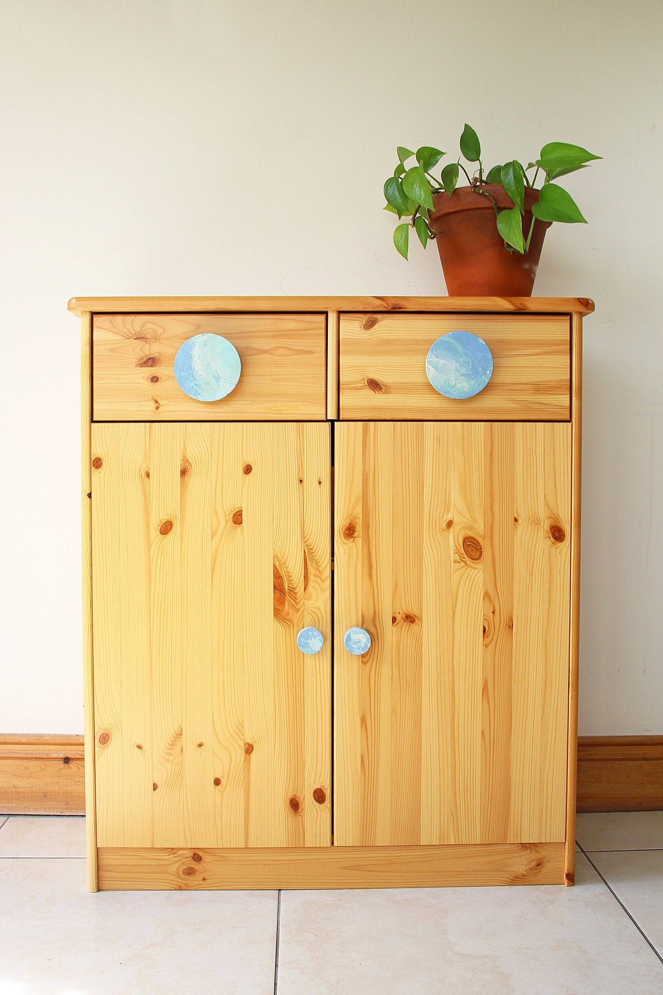 Blue Cabinet Knob | Extra Large Cabinet Knob | XL Knobs| Extra Large ...