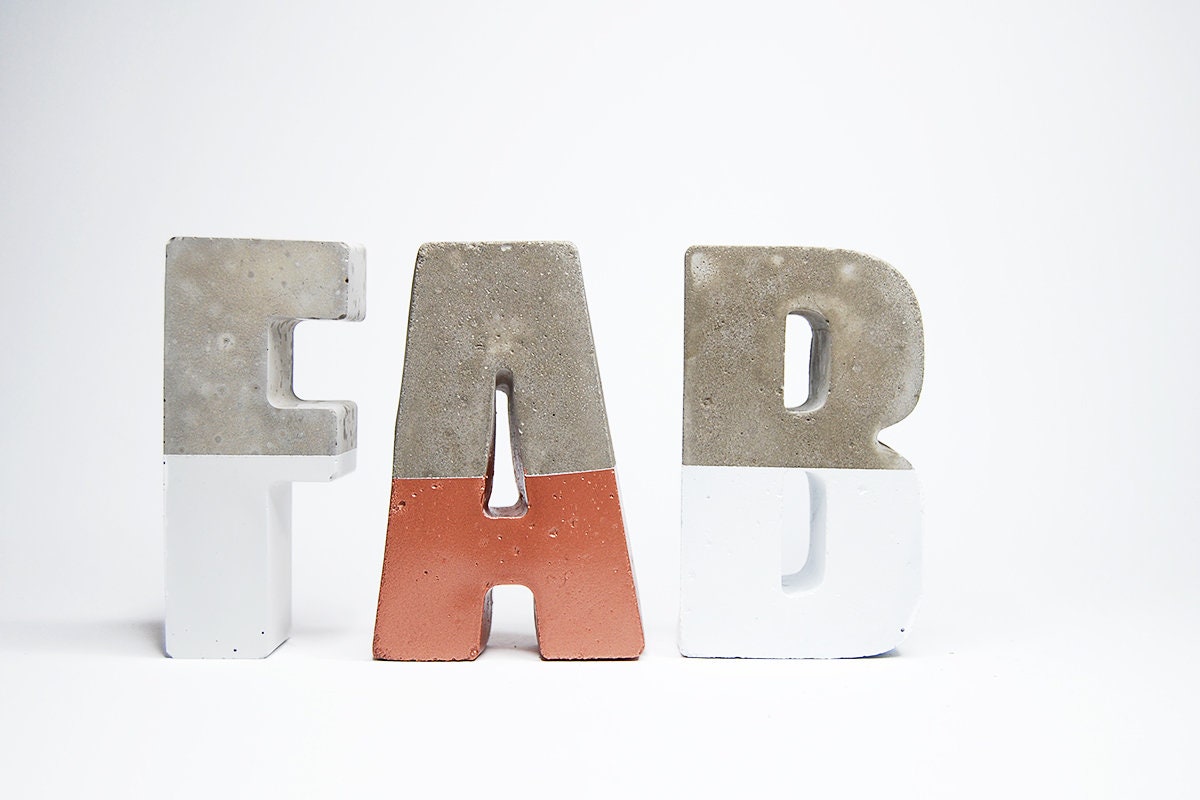 Concrete Letters Large Concrete Letters Concrete Alphabet - Etsy Ireland