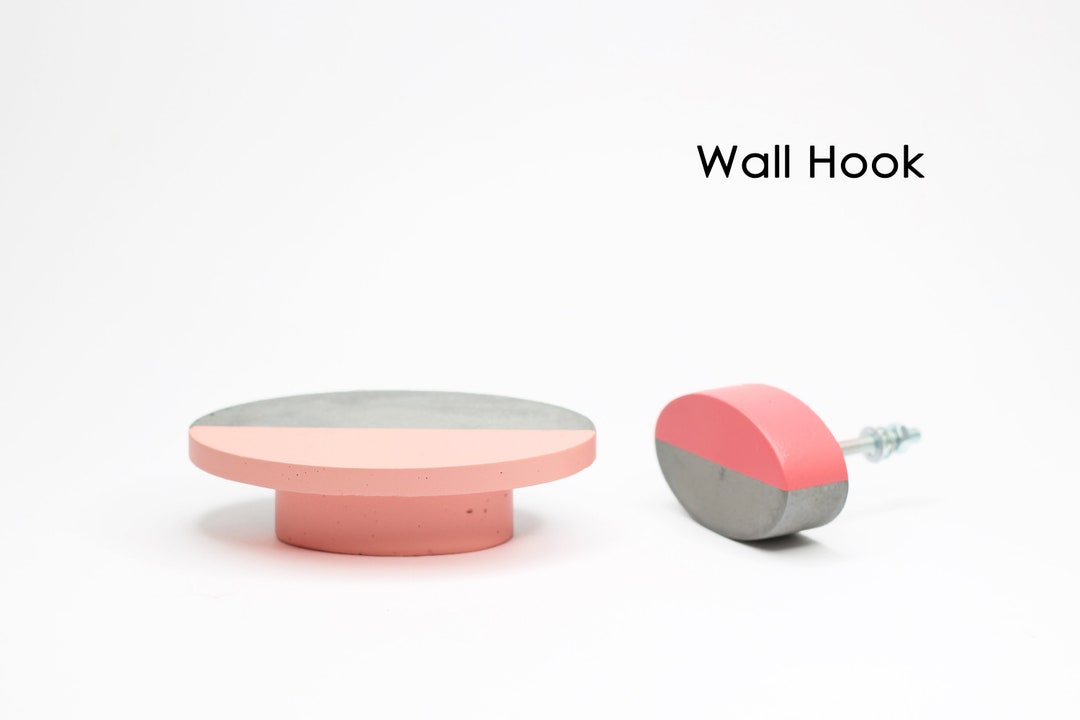Standard or XL Oval Concrete Coat Hook | Towel Hook | Coat Hook ...