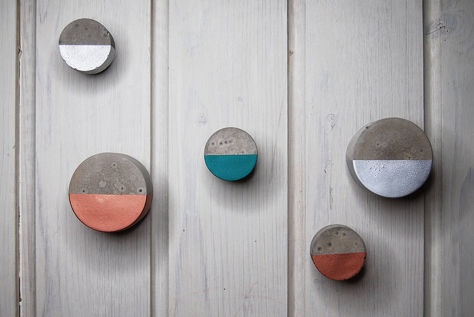 Concrete Round Wall Hook in a Variety of Designs and Colours - Etsy