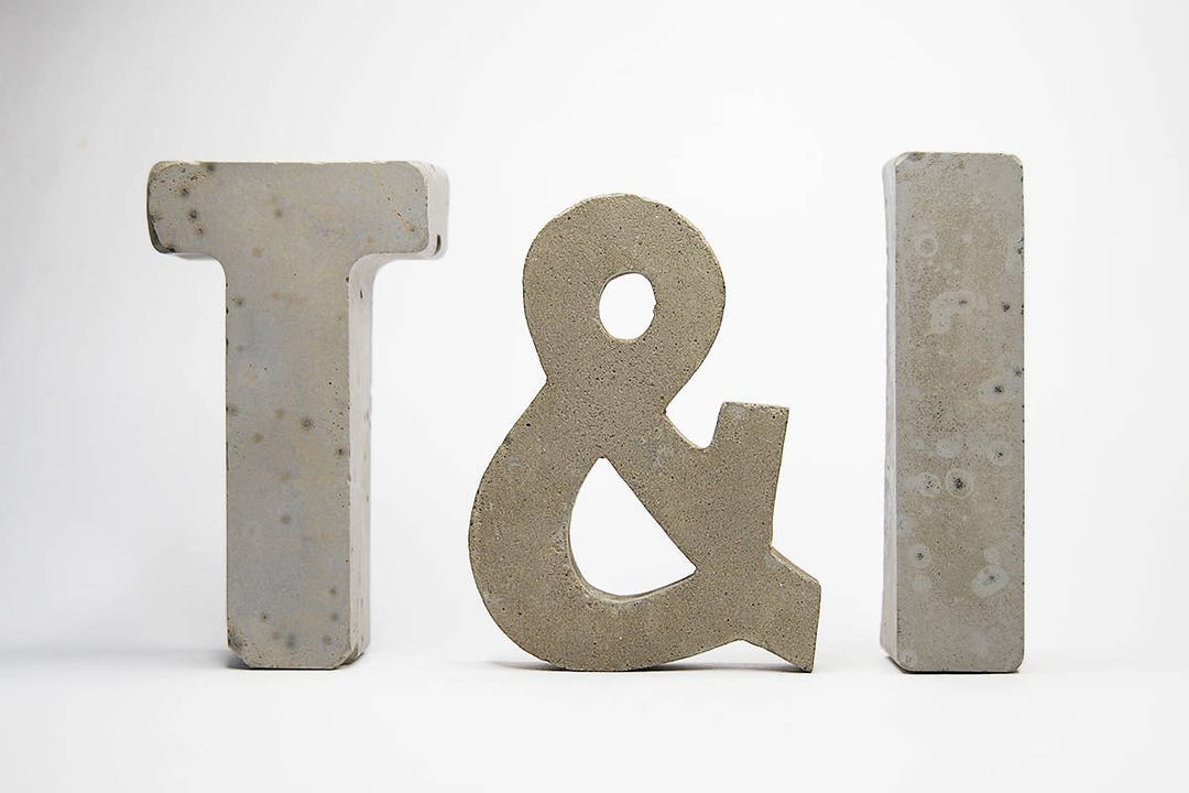 Concrete Letters Gift Set | Large Concrete Letters | Concrete Letters ...