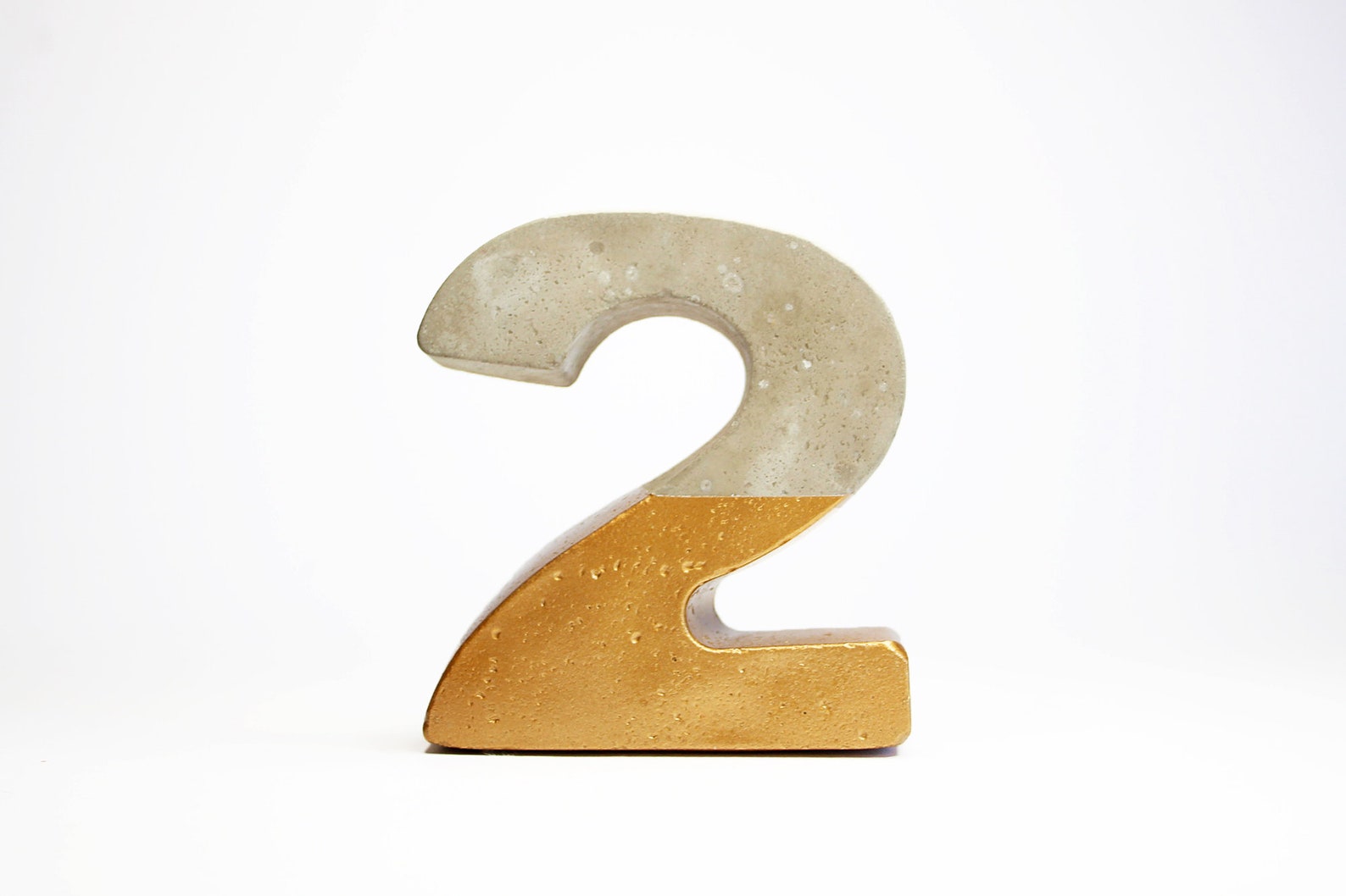 Large Concrete Number I Concrete Number Figure I Decorative | Etsy