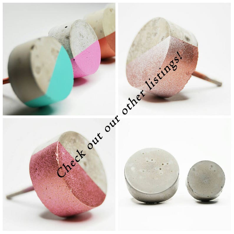 Concrete Knobs Gold Cabinet Knobs Copper Cabinet Knobs - Etsy
