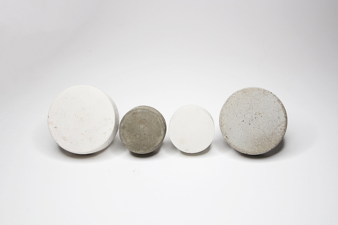 White Concrete Cabinet Knob White Concrete Cabinet Knobs - Etsy