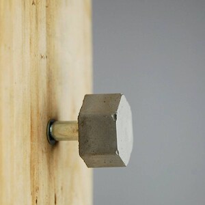 Hexagon Knobs | Concrete Knobs | Bouton De Meuble | Hexagon Knob | Hexagonal Knobs | Honeycomb ...