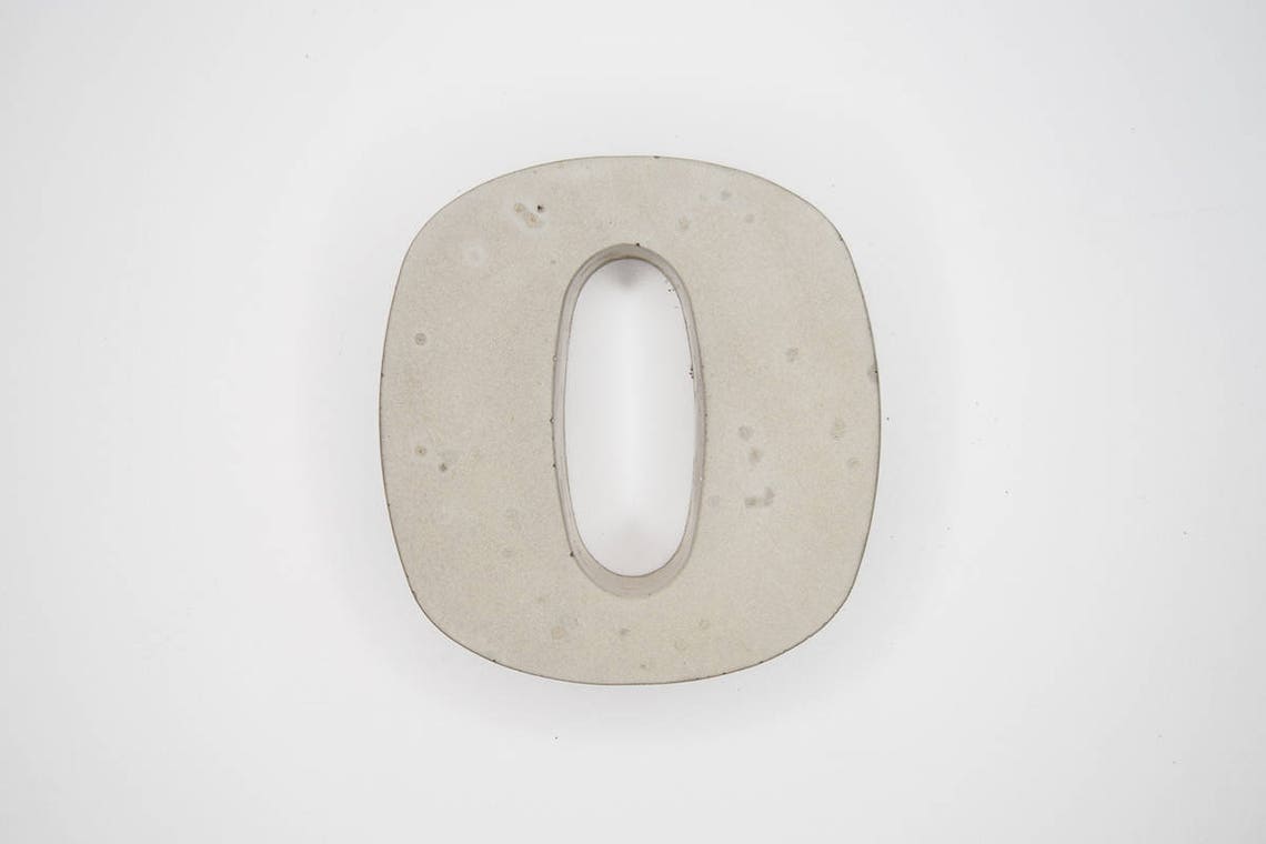 Large Concrete Number I Concrete Number Figure I Decorative - Etsy