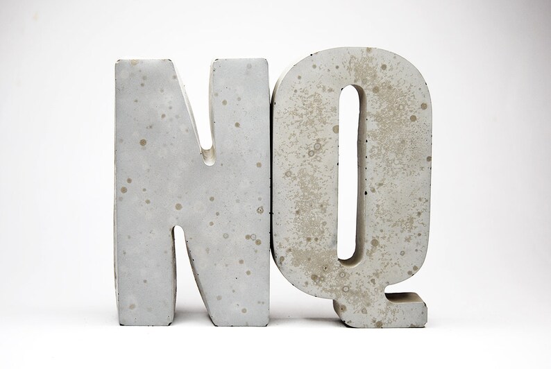 Concrete Letters Large Concrete Letters Concrete Alphabet - Etsy Ireland