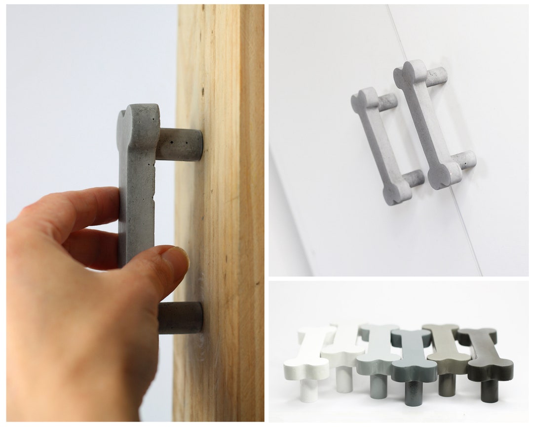 Large 4in Bone Cabinet Handle Large Bone Knob Dog Bone Handle Puppy ...