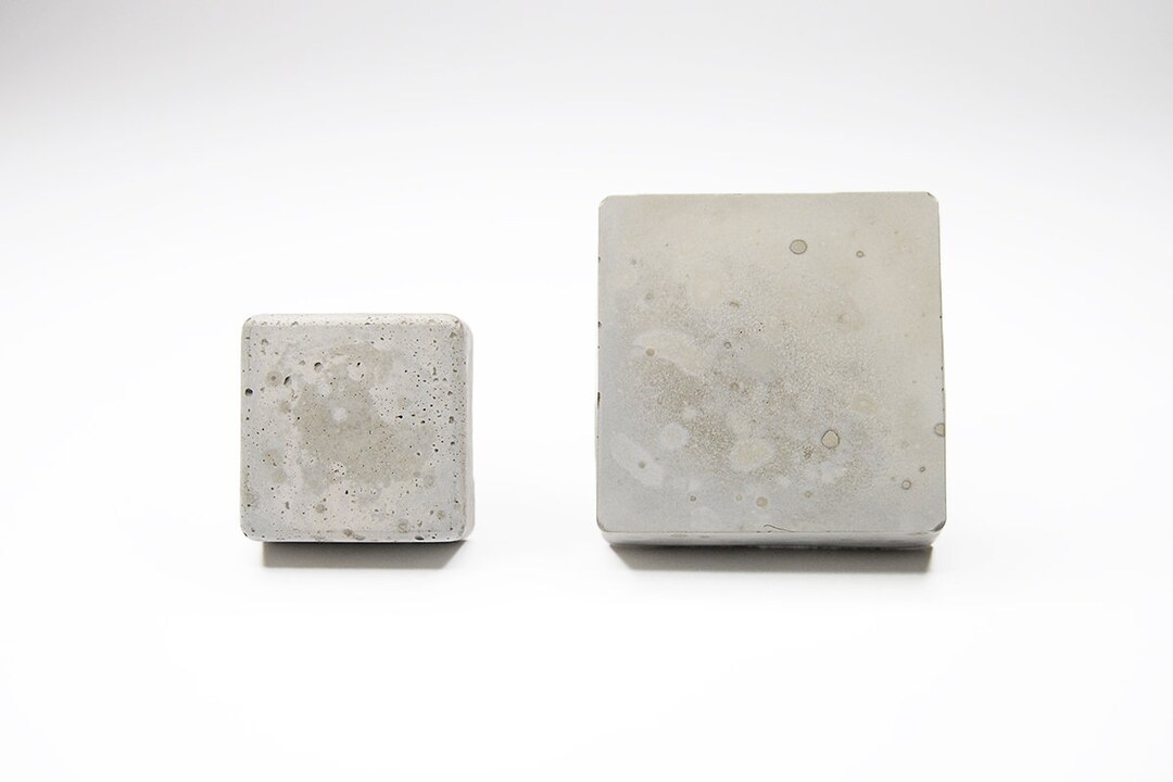 Square Concrete Cabinet Knob | Drawer Pull | Cabinet Knobs | Concrete ...