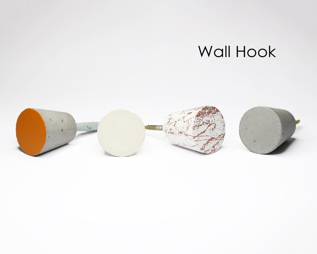 Cone Hook | XL Large Cone Concrete Wall Hook | Coat Hook | Towel Hook ...