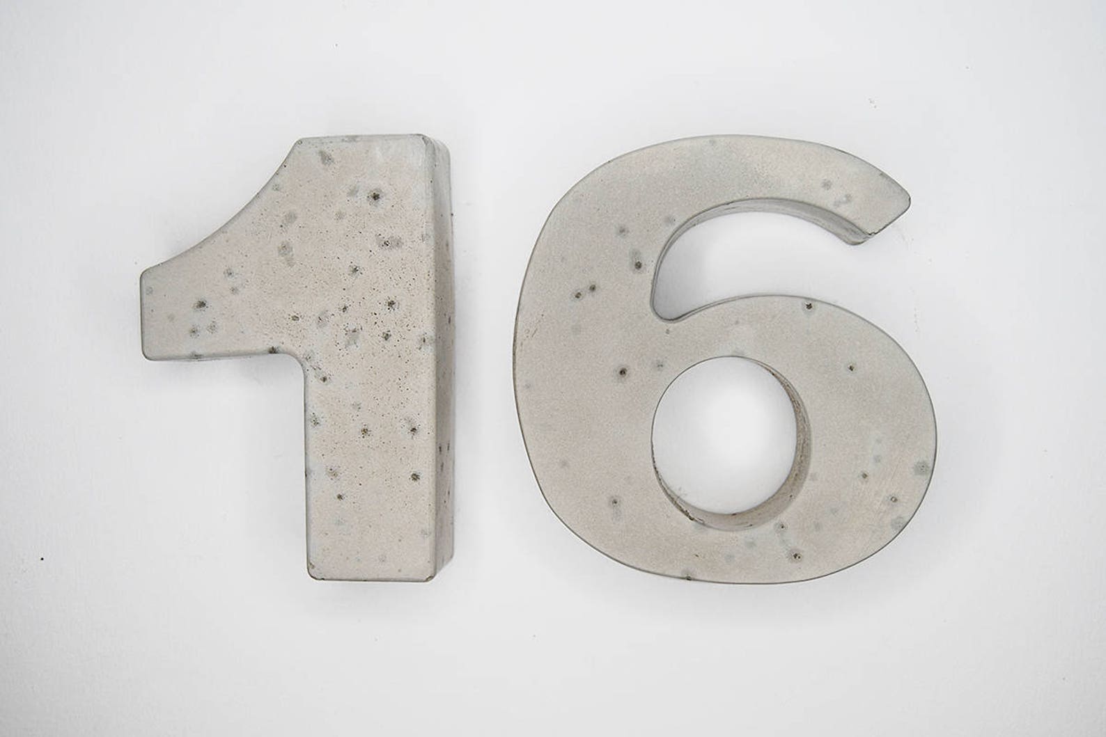 Large Concrete Number I Concrete Number Figure I Decorative - Etsy
