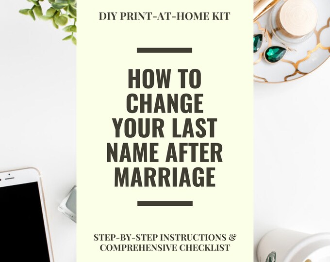 Newlywed Last Name Change Checklist, How to Change Your Name After ...