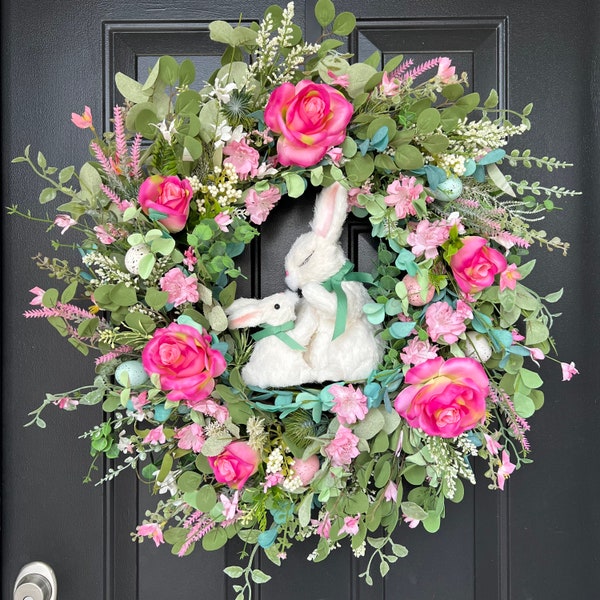 Easter Bunny Wreath - Etsy