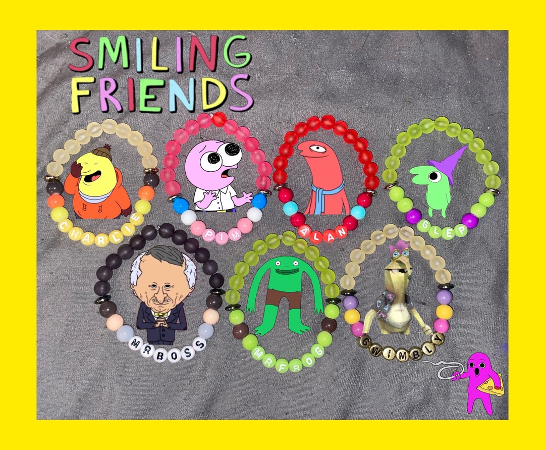 Smiling Friends Character Bracelets - Etsy