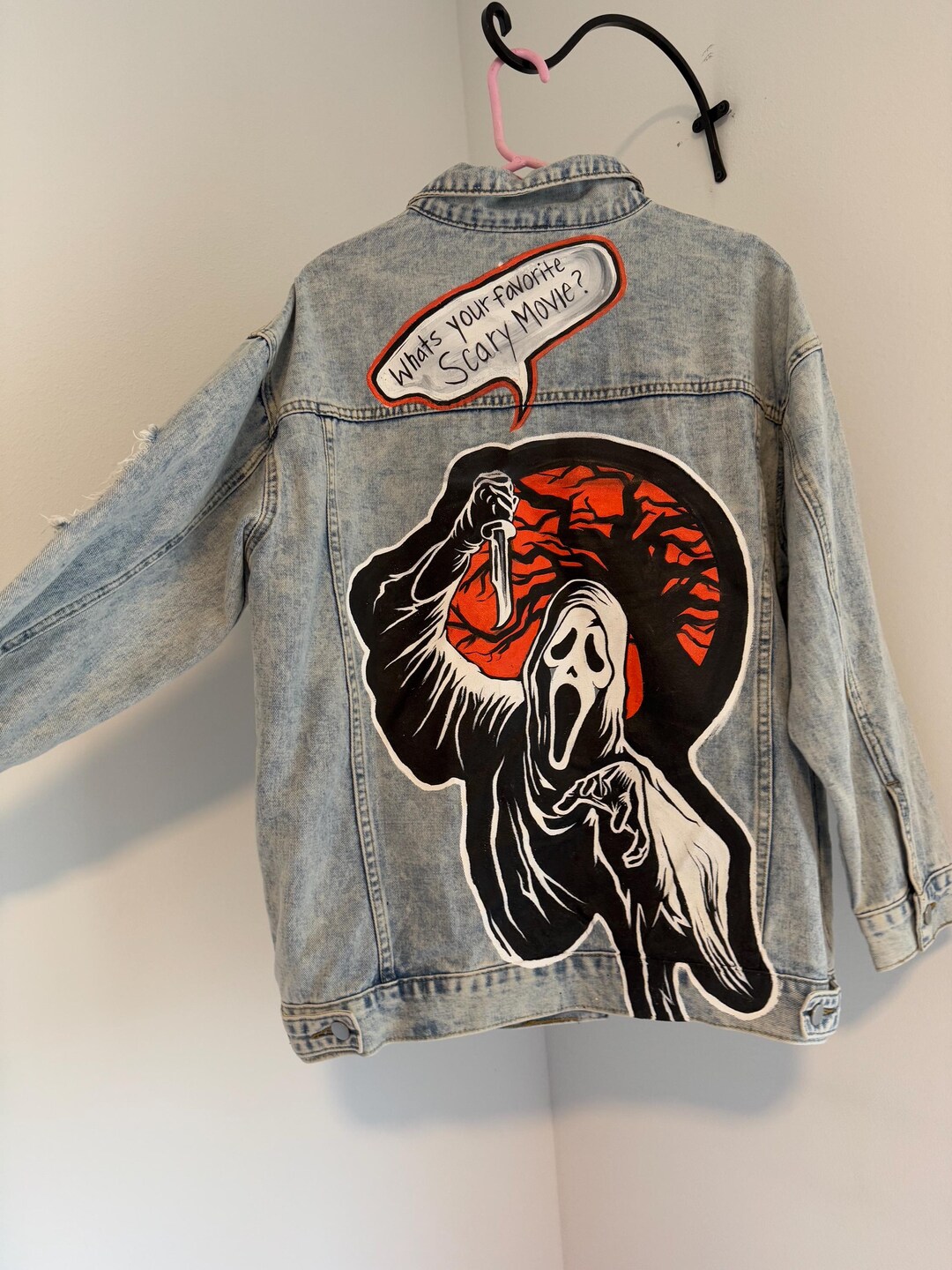 What’s Your Favorite Scary Movie Denim Jacket - Etsy
