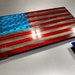 Distressed Standard American Metal Flag, Patriotic Home Decor, Metal ...